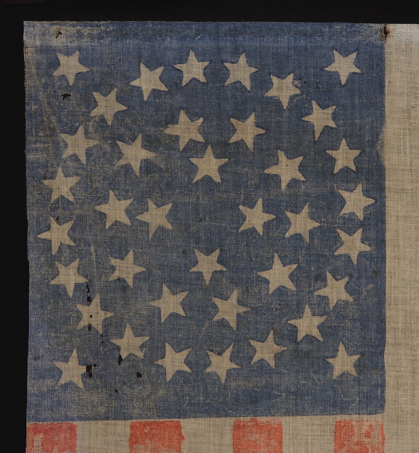 38 STARS IN AN EXTREMELY RARE VARIANT OF THE MEDALLION CONFIGURATION ...