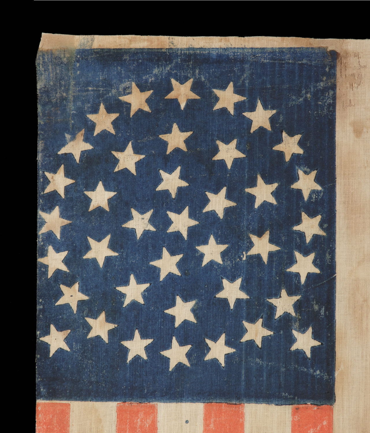 38 STARS IN A MEDALLION CONFIGURATION WITH 2 OUTLIERS, COLORADO ...