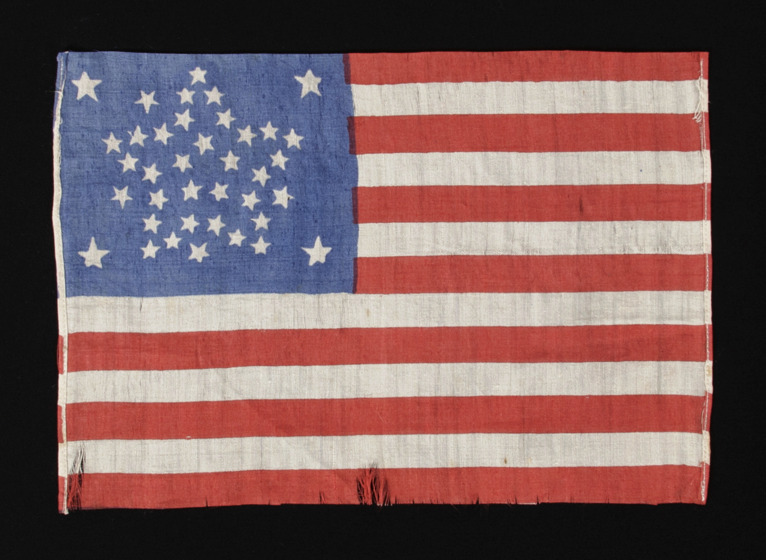 38 STARS IN A RARE AND BEAUTIFUL VARIATION OF THE "GREAT STAR" PATTERN ...