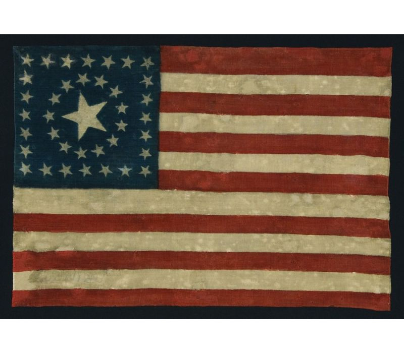 38 STARS IN A RARE AND HIGHLY DESIRED CIRCLE-IN-A-SQUARE CONFIGURATION ...