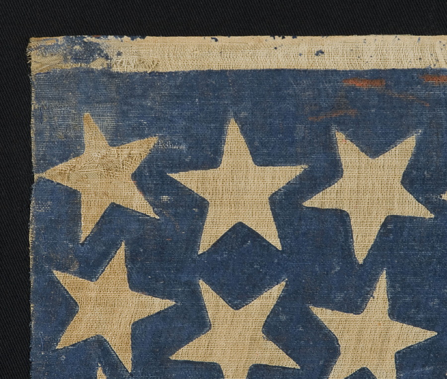 38 STARS WITH SCATTERED POSITIONING, COLORADO STATEHOOD, 1876-1889 ...