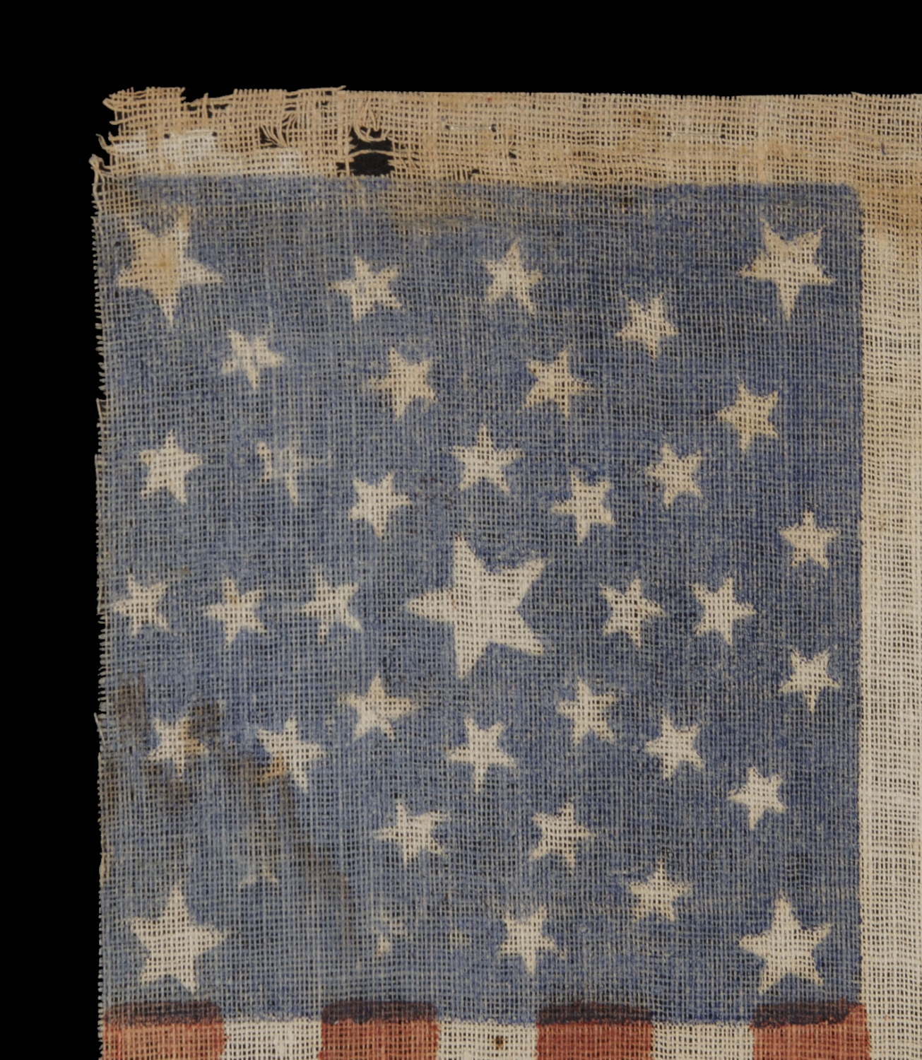 38 STARS IN A "SUMMER SKY" MEDALLION, A RARE EXAMPLE, COLORADO ...