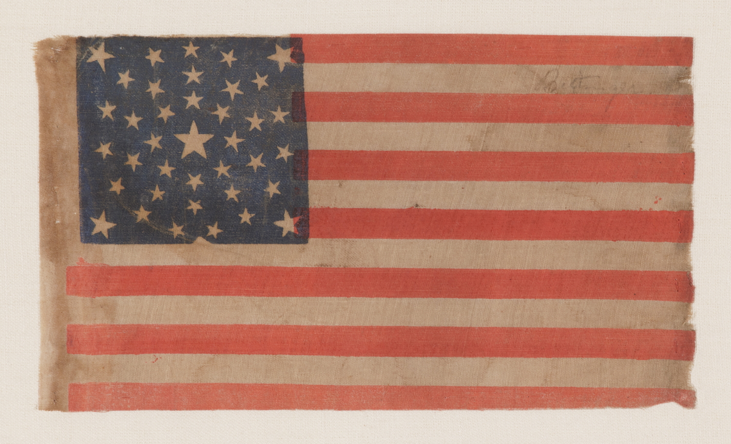 38 STARS IN A "SUMMER SKY" MEDALLION, A RARE EXAMPLE, COLORADO ...