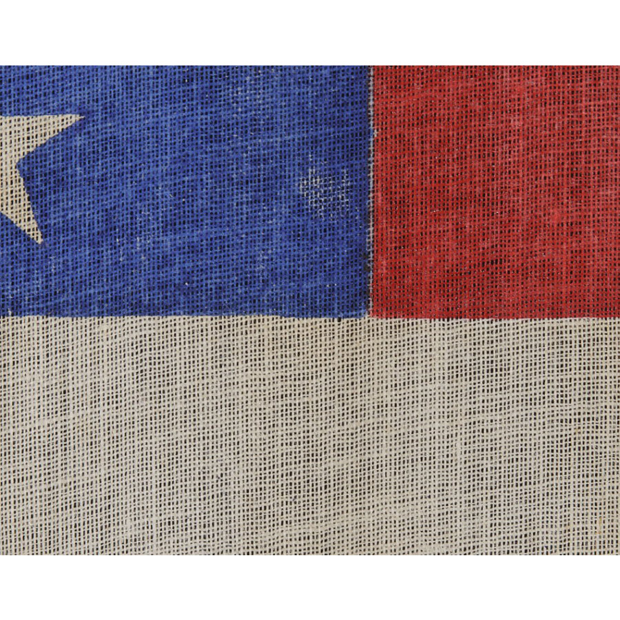 48 STARS IN STAGGERED ROWS ON A LARGE SCALE PARADE FLAG WITH A ...