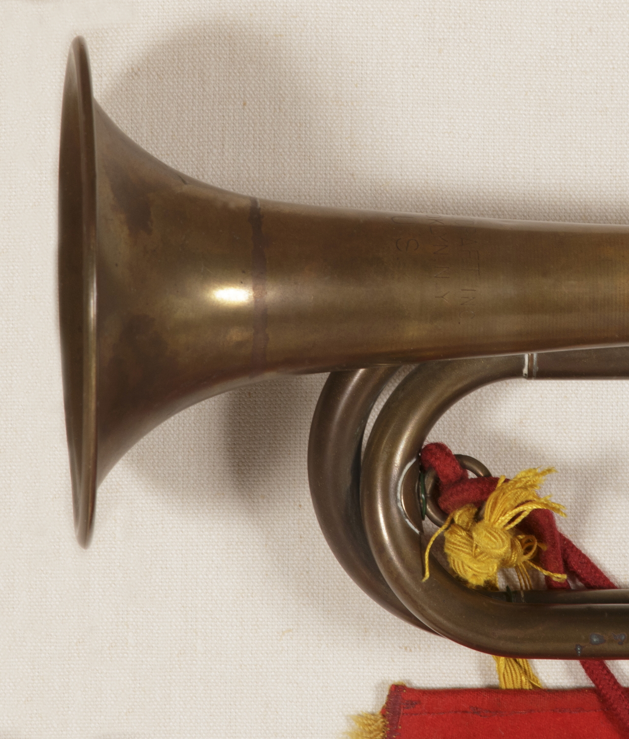 COMBINATION MARINE CORPS BUGLE, SASH, AND BANNER, WWII ERA (1941-1945 ...